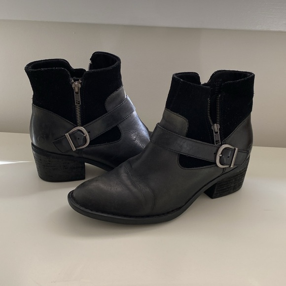 Born | Shoes | Born Korita Western Leather And Suede Boots | Poshmark
